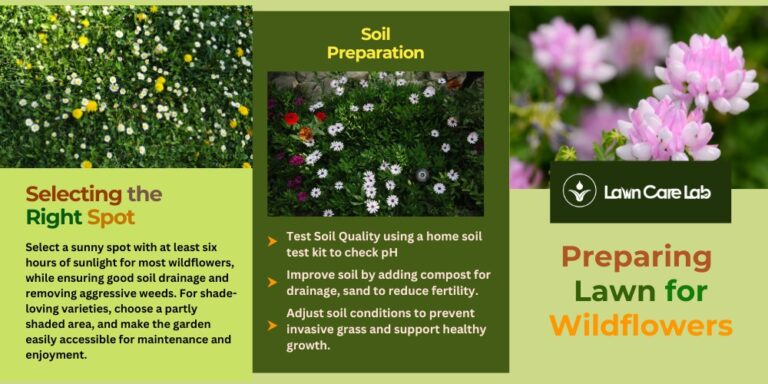 How to Plant and Maintain Wildflower Areas Within Your Lawn - Lawn Care Lab